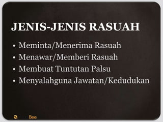Gejala rasuah | PPTX