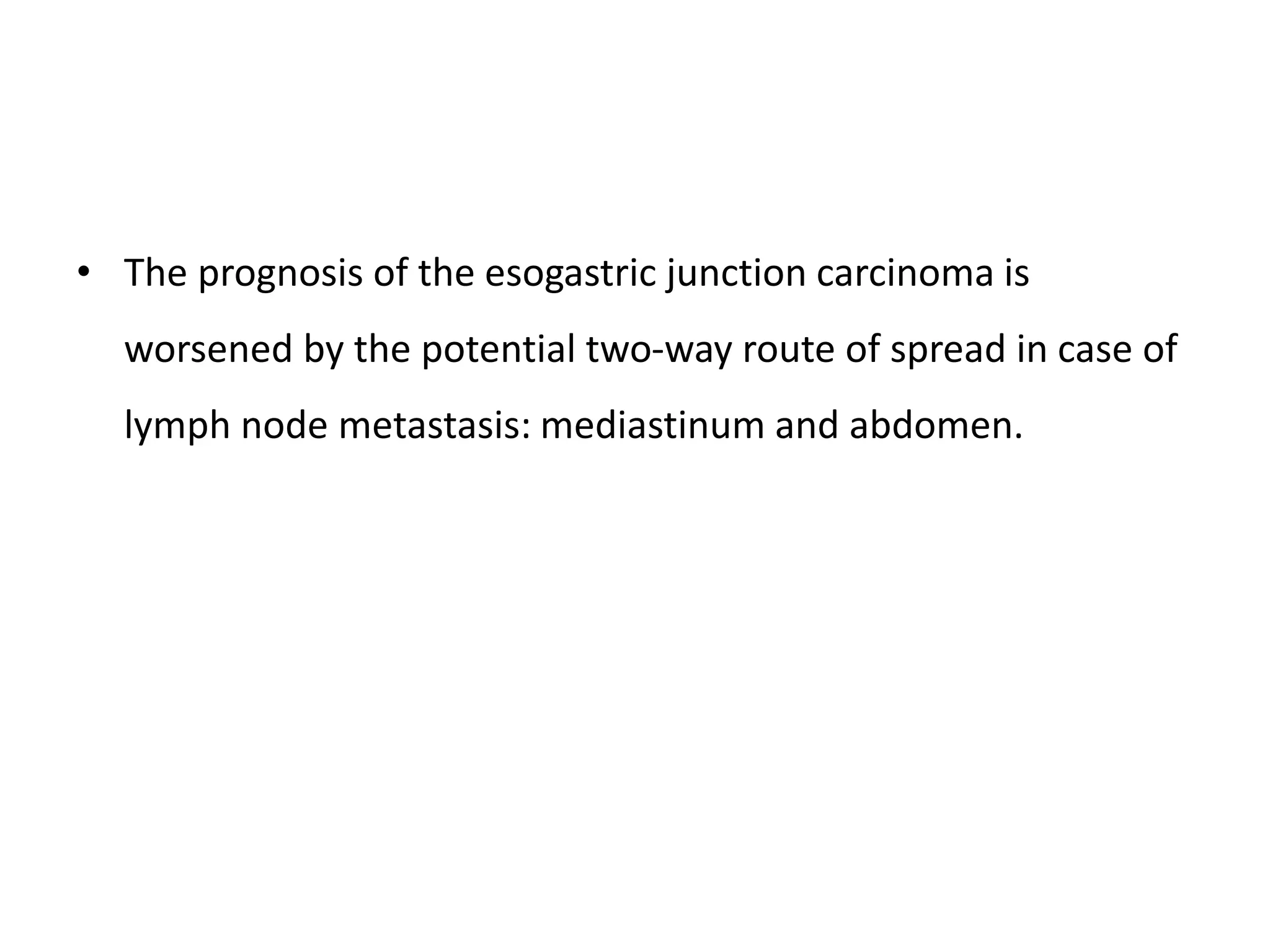Gastroesophageal Junction Carcinoma | PPTX