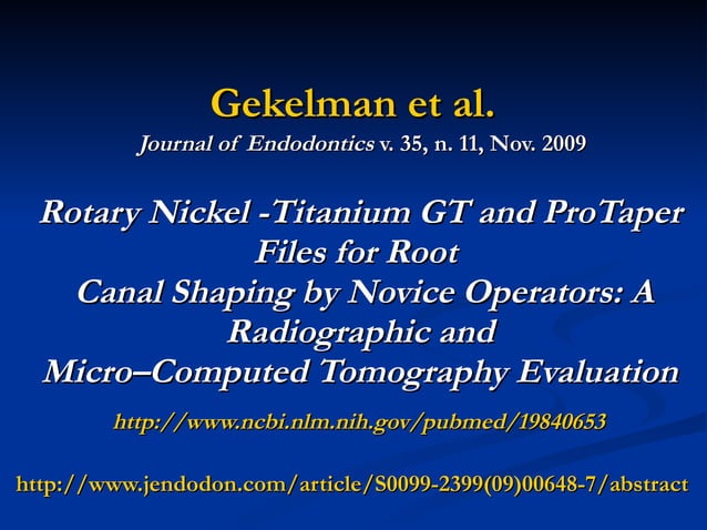 Rotary Instrumentation | PPT | Oral care | Personal Care