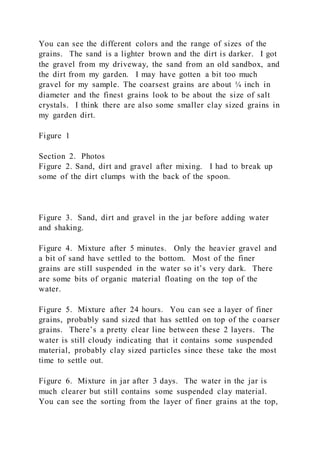 GEL 111 Introductory GeologySediment Jar AssignmentMaterials N | DOCX ...