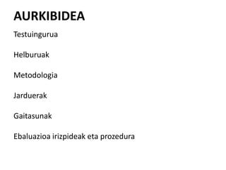 Gelako programazioa power point | PPT