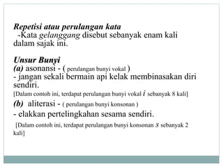 Gelanggang - Onn Malini | PPTX