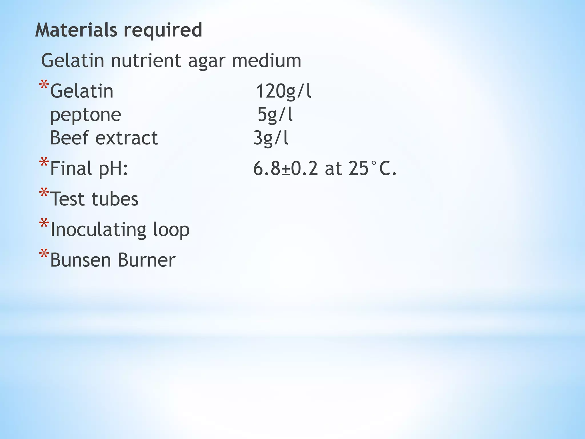 Gelatin hydrolysis test | PPTX