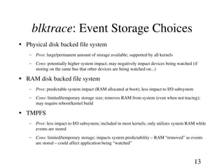 Block I/O Layer Tracing: blktrace | PDF