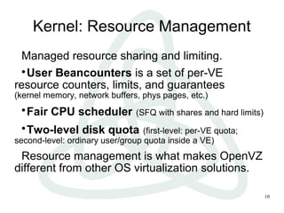 An overview of OpenVZ virtualization technology | PPT