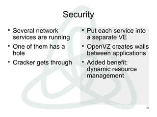 An overview of OpenVZ virtualization technology | PPT