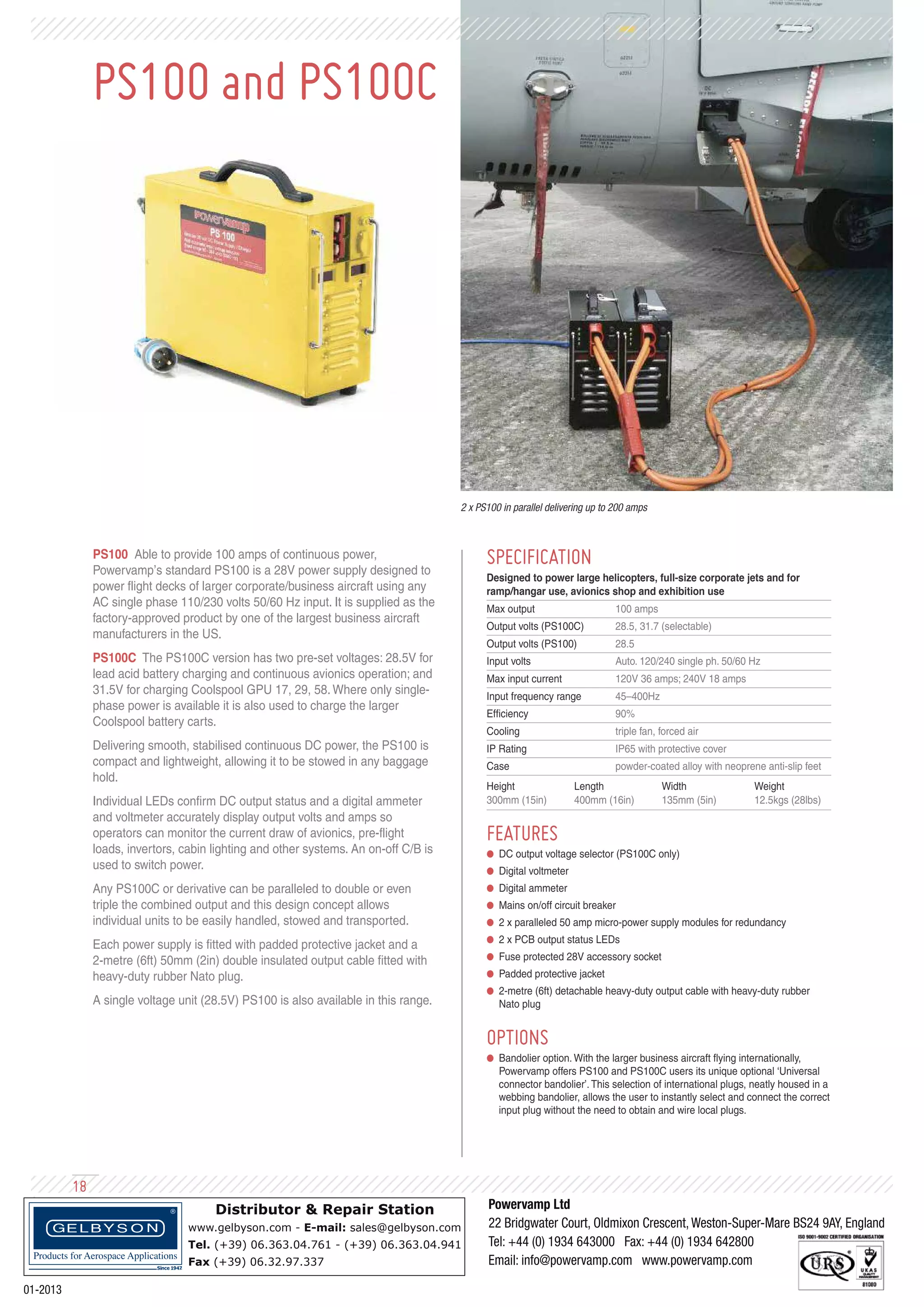 POWERVAMP LTD. > PS100 AND PS100C | PDF