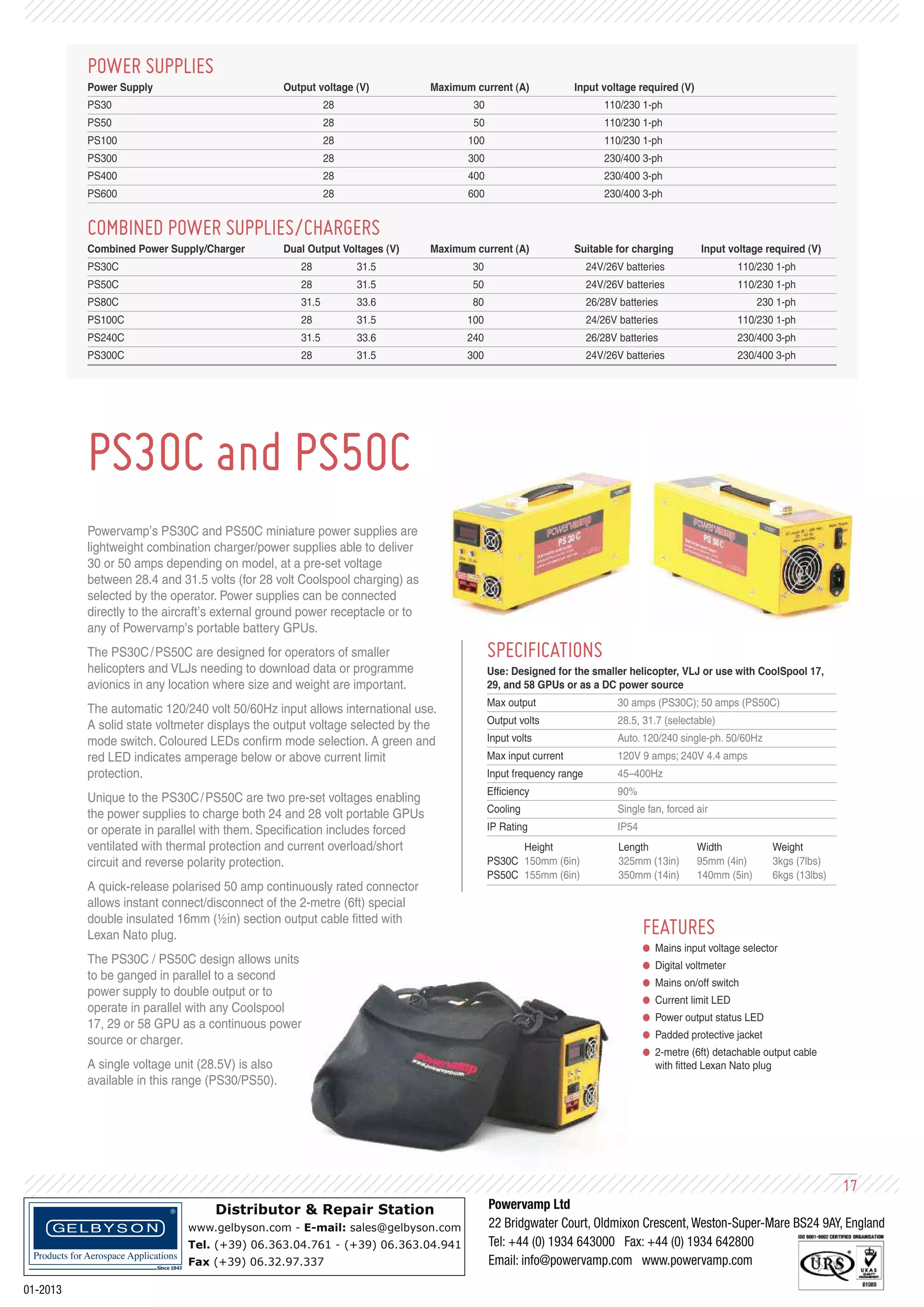 POWERVAMP LTD. > PS30C AND PS50C | PDF