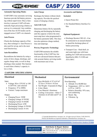 Gelbyson cec casp2500 | PDF