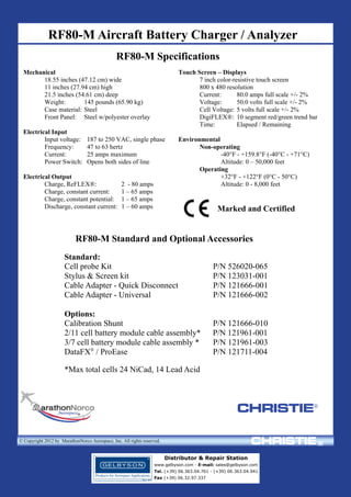 Gelbyson cec rf80-m | PDF
