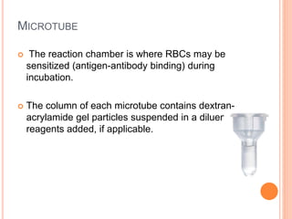 Gel card technology ppt nc | PPTX