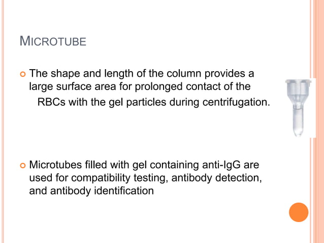 Gel card technology ppt nc | PPTX