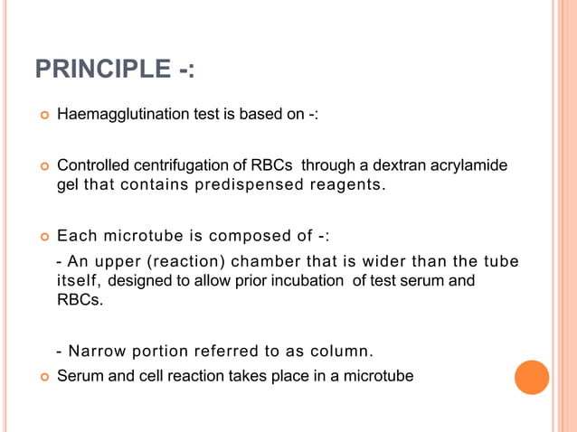 Gel card technology ppt nc | PPTX