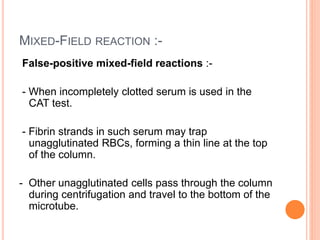 Gel card technology ppt nc | PPTX