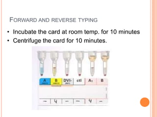 Gel card technology ppt nc | PPTX