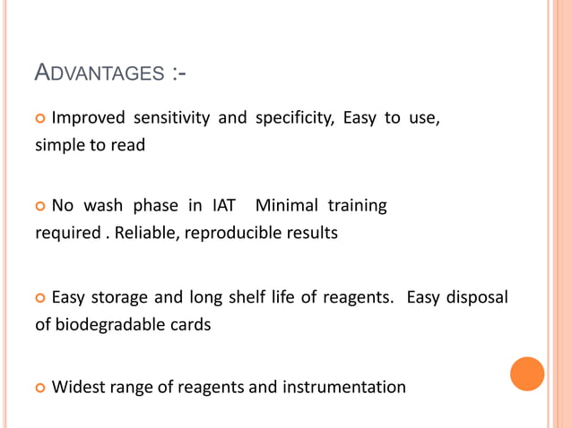 Gel card technology ppt nc | PPTX
