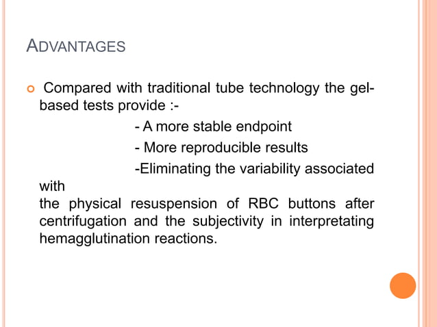 Gel card technology ppt nc | PPTX