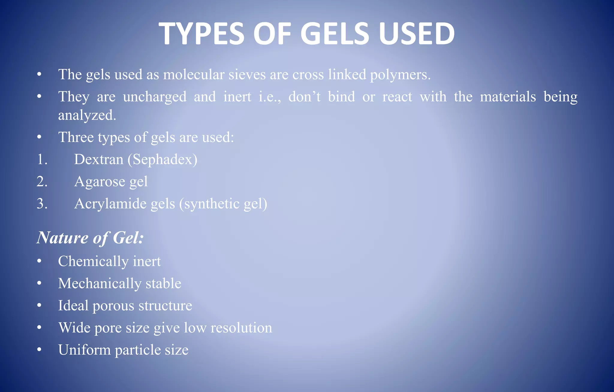 Gel chromatography | PPTX