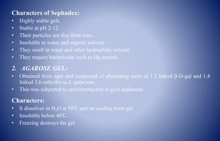 Gel chromatography | PPTX | Chemistry | Science