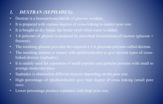 Gel chromatography | PPTX | Chemistry | Science