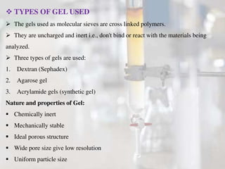 Gel chromatography by Mr. Vinayak Bodhankar | PDF