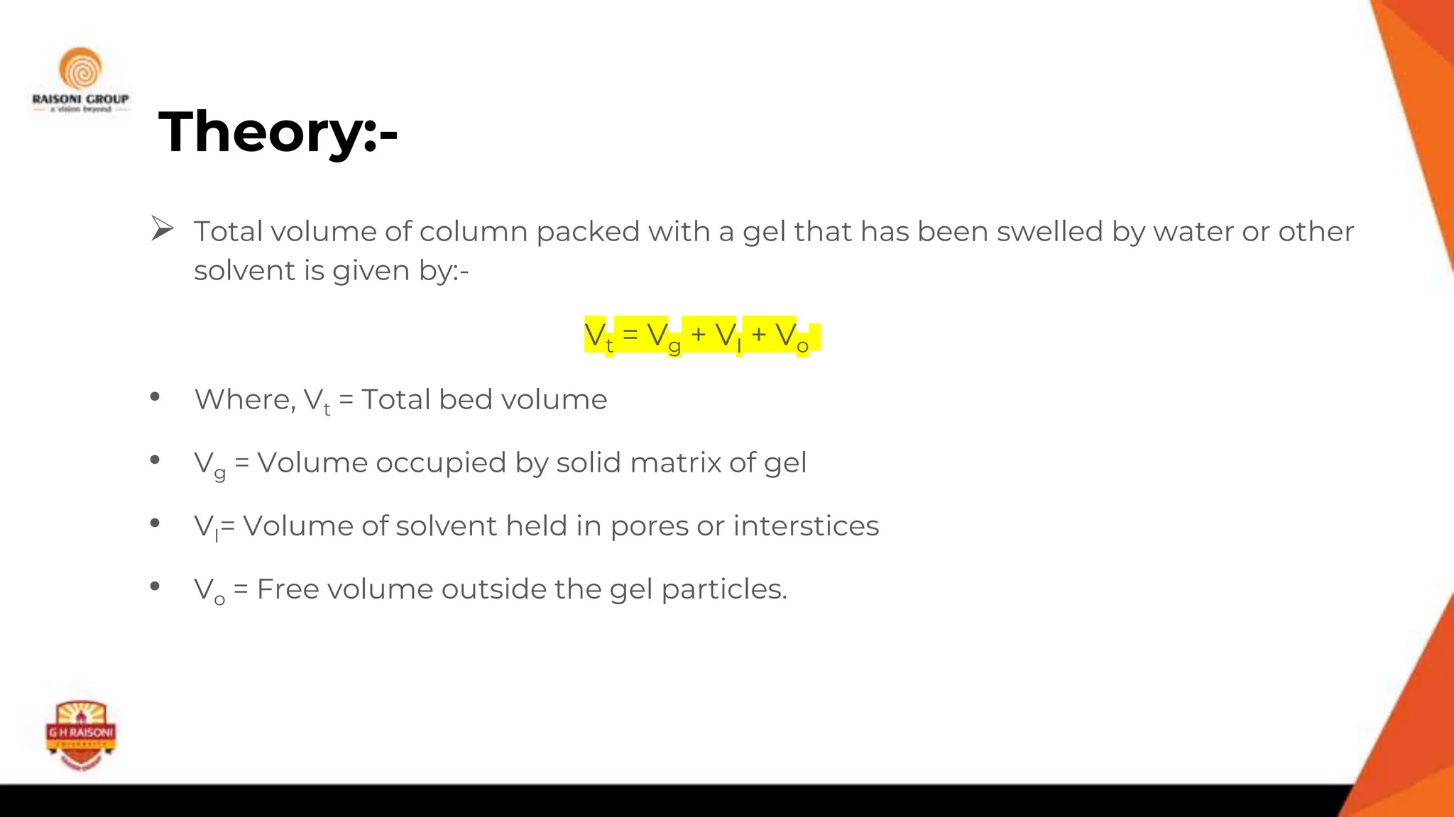 Gel chromatography unit 5 7th semester as per PCI syllabus | PPTX
