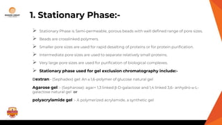Gel chromatography unit 5 7th semester as per PCI syllabus | PPTX