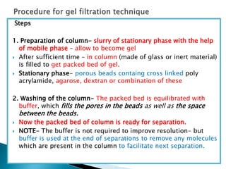 Gel chromatography, Introduction, Theory, Instrumentation, Applications ...