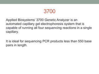 Gel Company: Applied Biosystems Accessories | PPTX | Biotech and ...