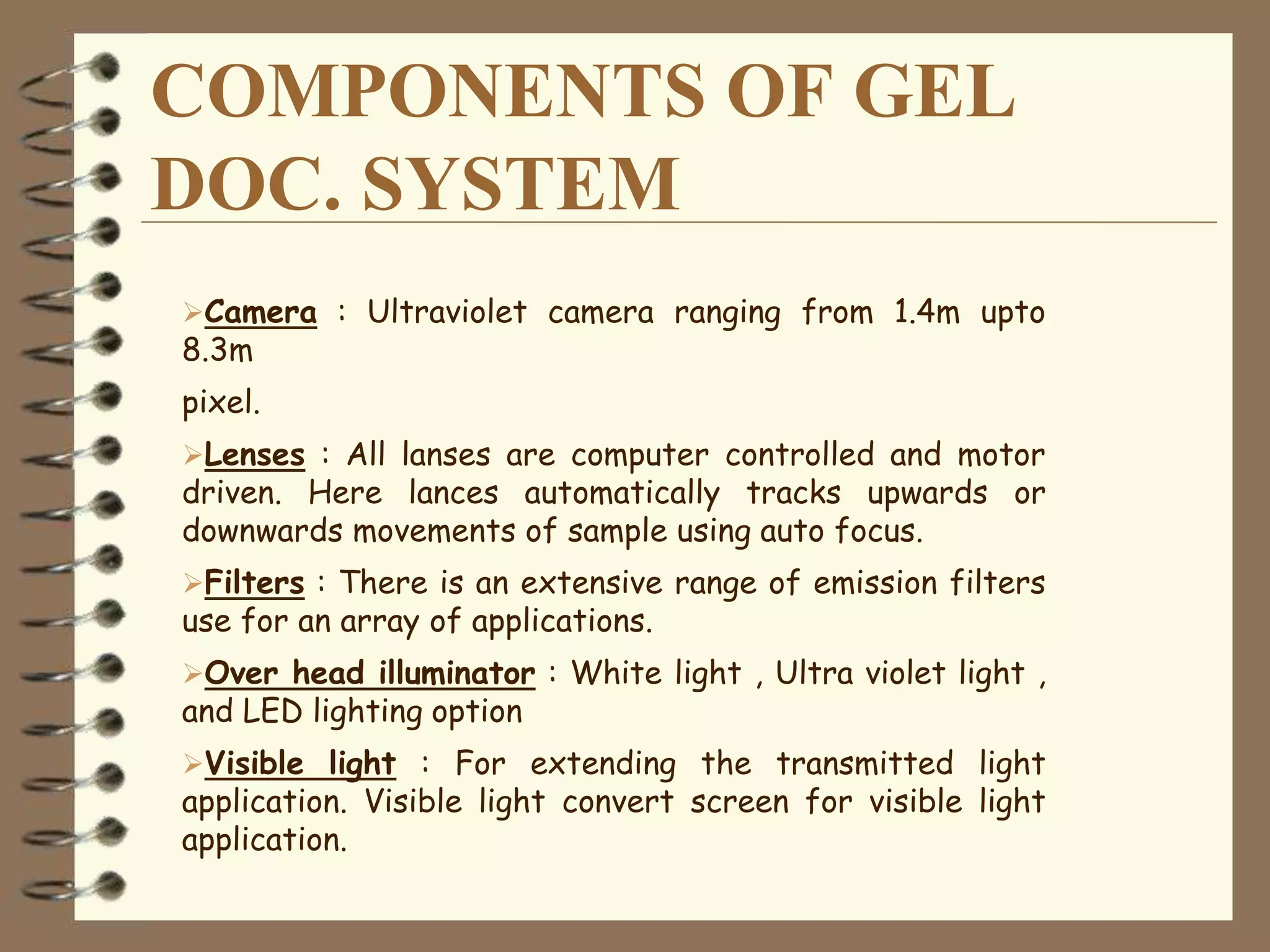 Gel doc system | PPTX