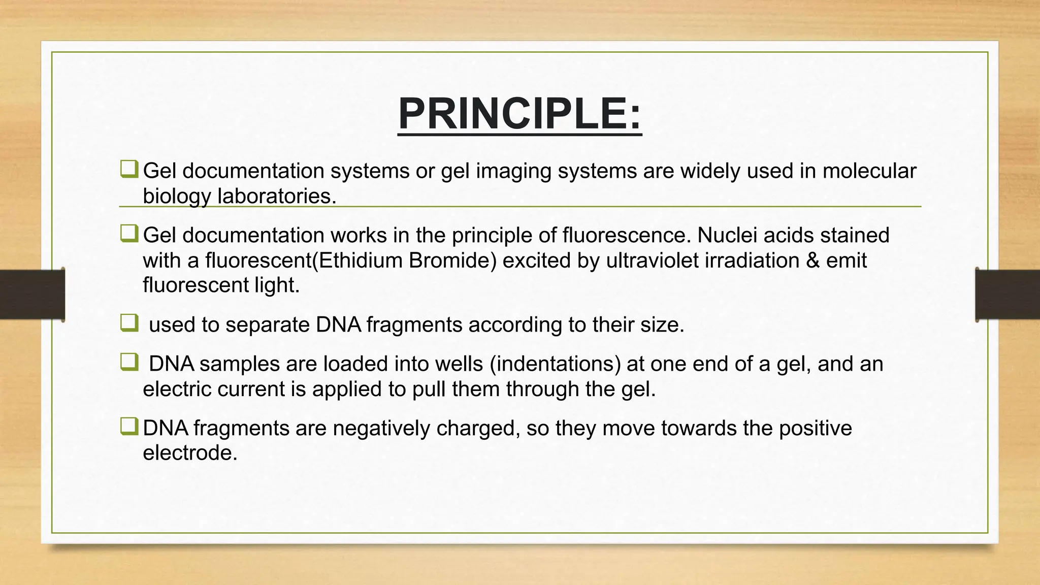 GEL DOCUMENTATION SYSTEM.pptx microbial instrumentation | PPT | Free Download