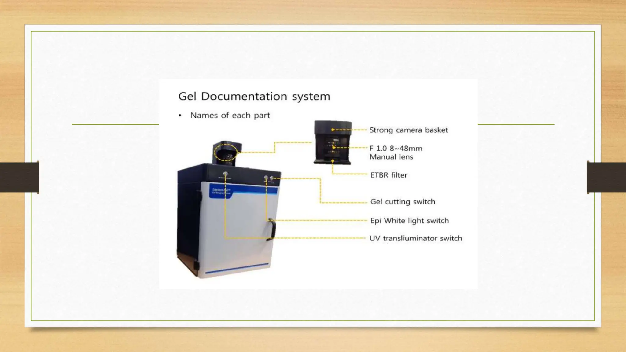 GEL DOCUMENTATION SYSTEM.pptx microbial instrumentation | PPT