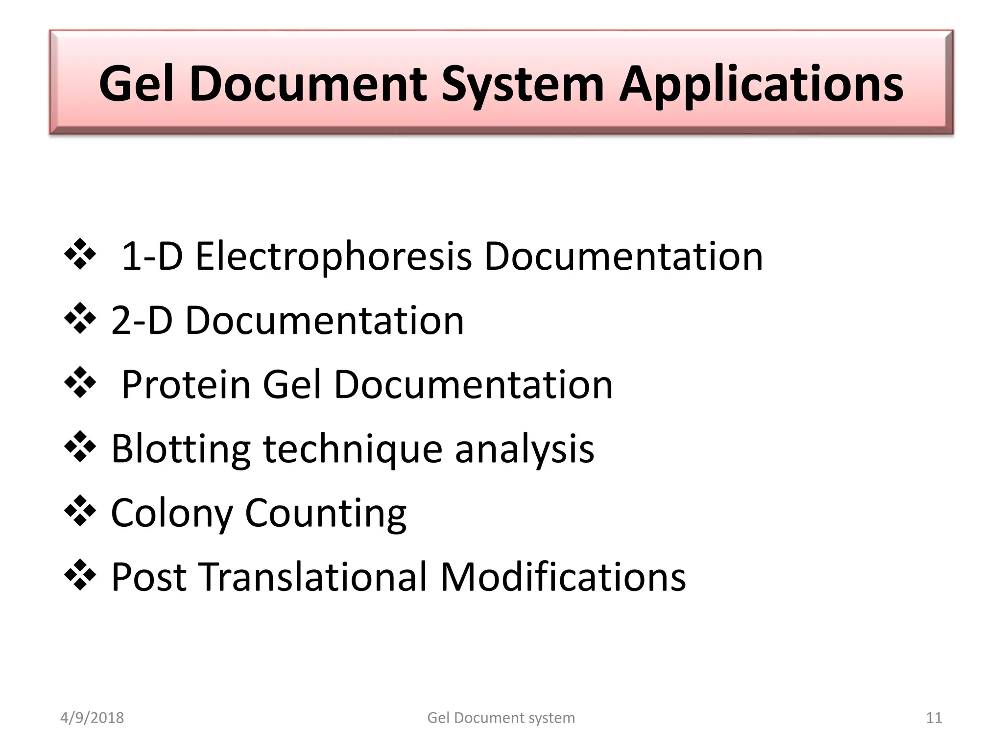 Gel document system | PPTX