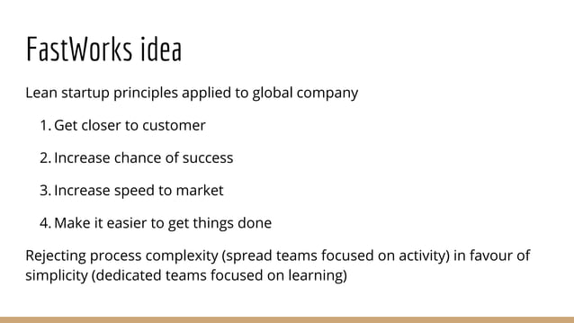 GE Lean and FastWorks | PPTX | Business Utilities | Business