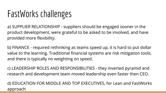GE Lean and FastWorks | PPT