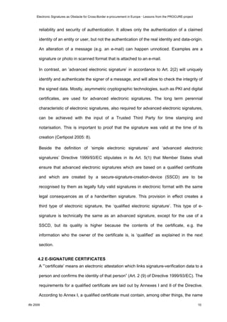 Electronic Signatures as Obstacles for Cross-Border eProcurement in ...