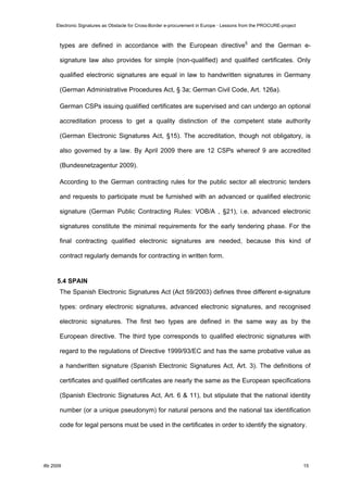 Electronic Signatures as Obstacles for Cross-Border eProcurement in ...