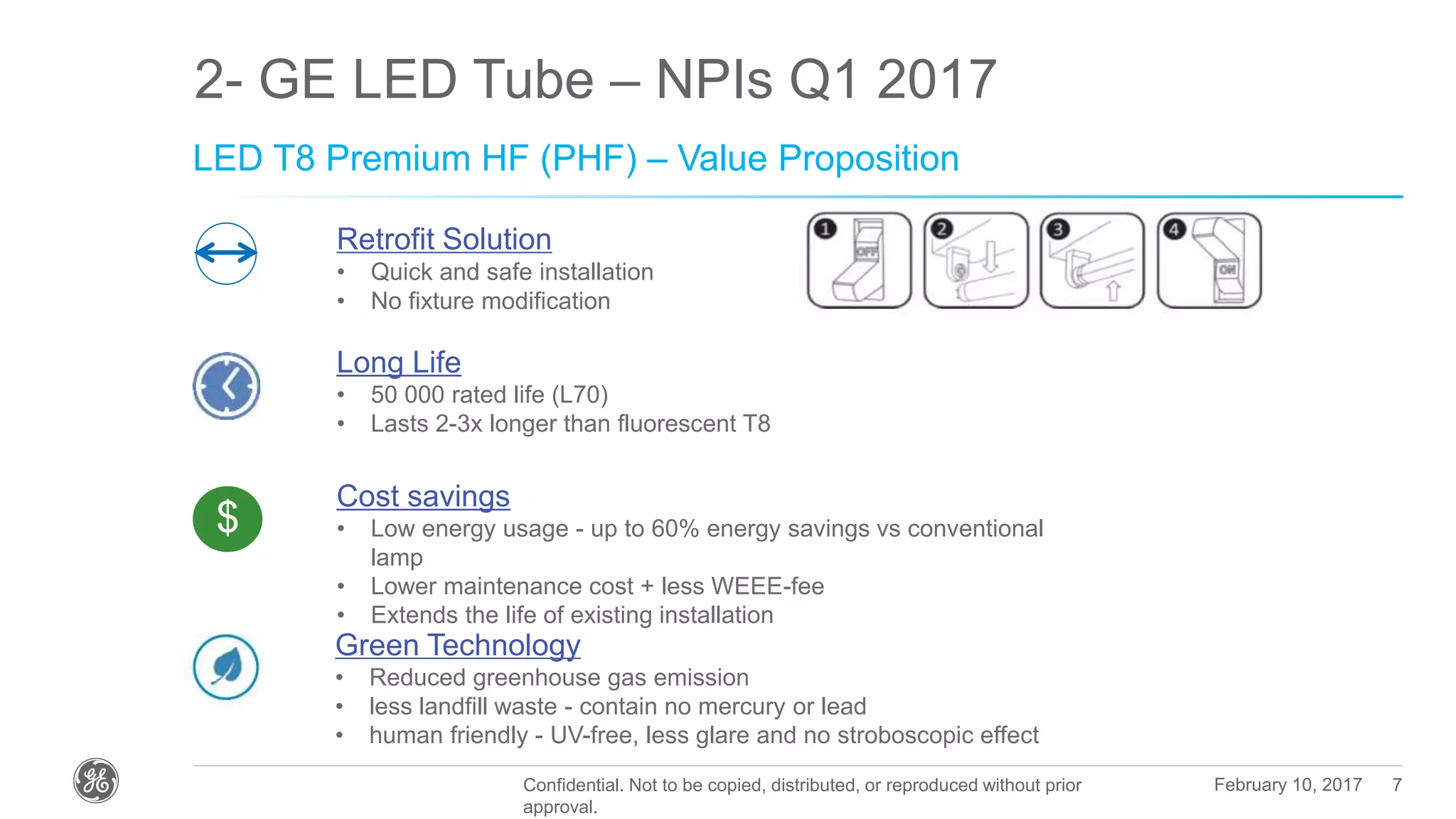 GE LED Tubes - Product presentation | PPTX | Home Appliances | Home & Garden