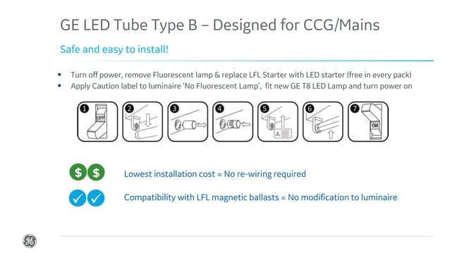 Ge led tubes 2017 sept | PPT