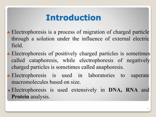 Gel electrophoresis | PPTX