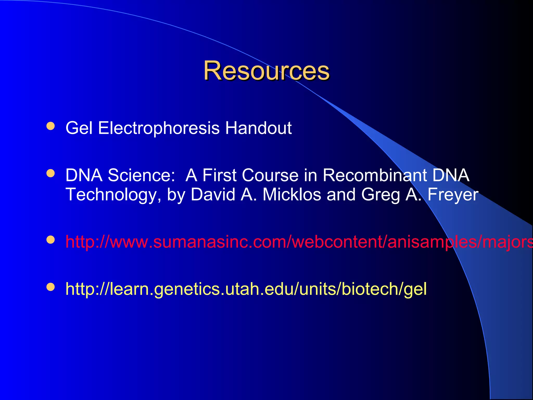 Gel electrophoresis 08 | PPT