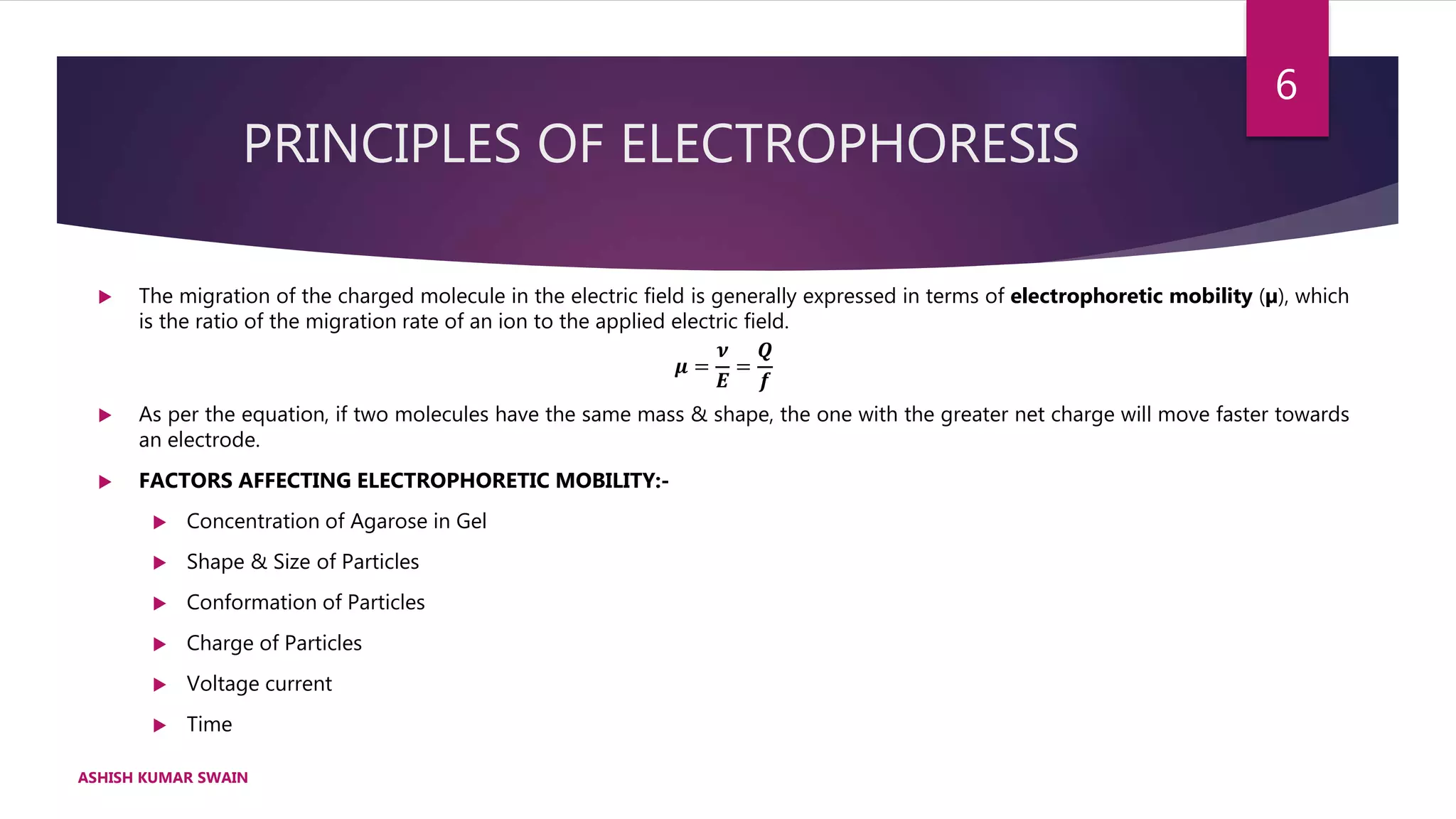 Gel electrophoresis Techniques | PPTX