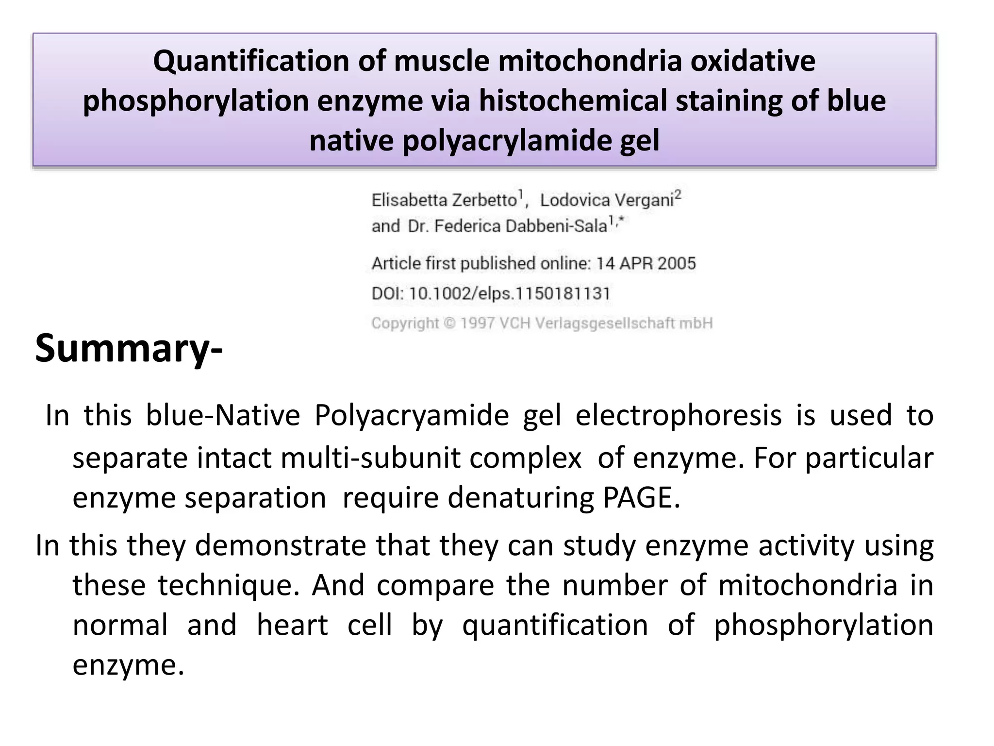 Gel electrophoresis native, denaturing&reducing | PPTX