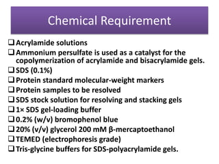 Gel electrophoresis native, denaturing&reducing | PPTX