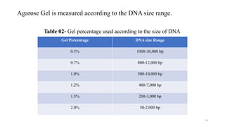 Gel Electrophoresis, ITS FACTOR AFFECTING, ITS TYPES,NORMAL METHODOLOGY ...
