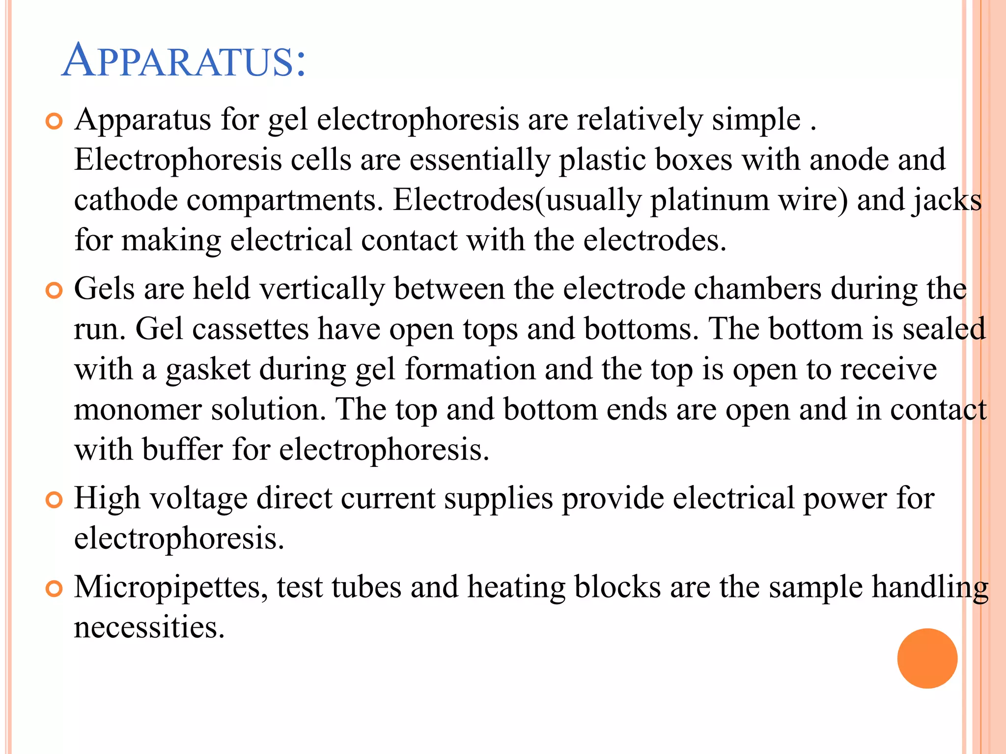 Gel electroporosis | PPTX