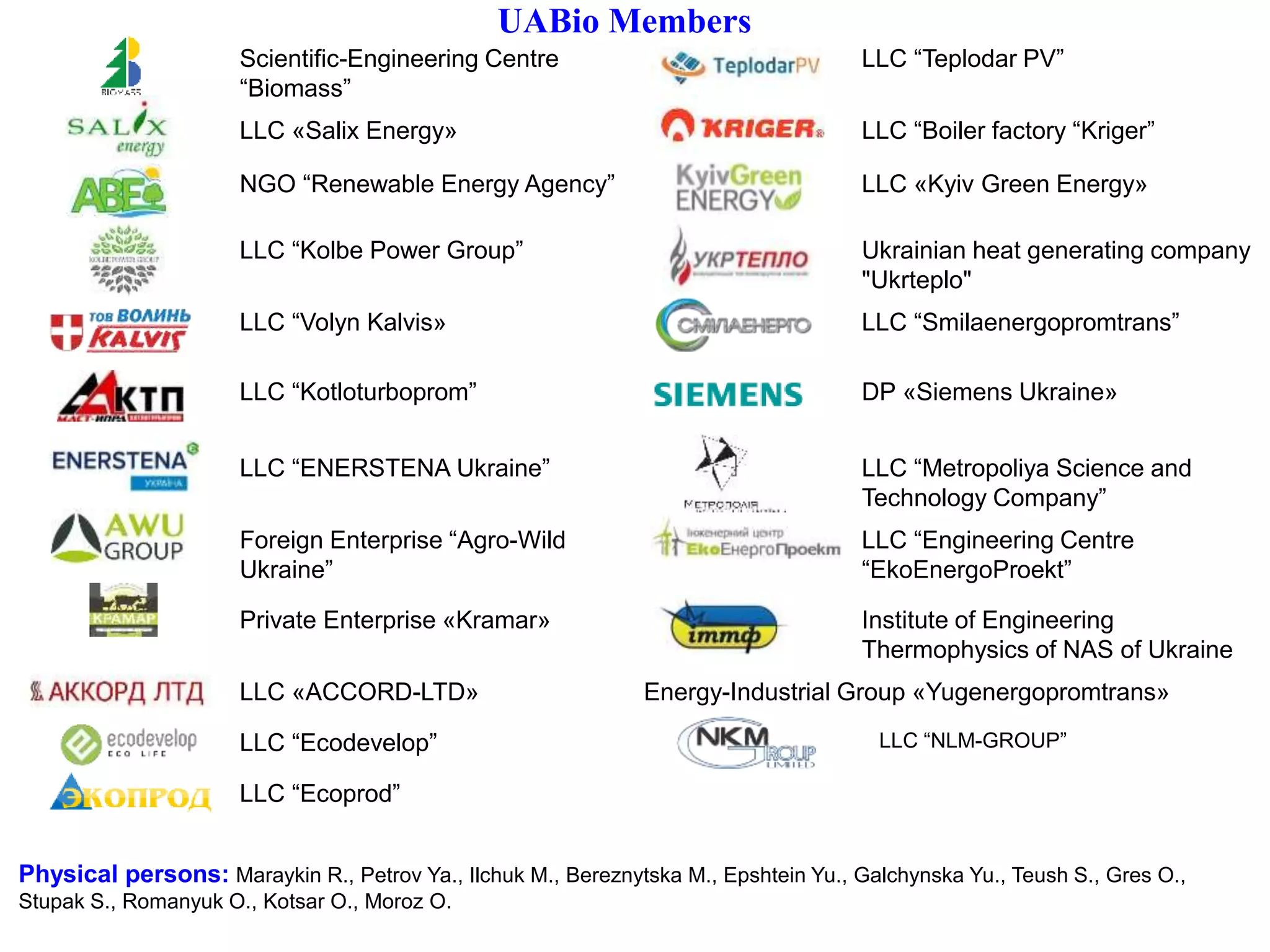 Current State and Prospects of Bioenergy Development in Ukraine | PPTX