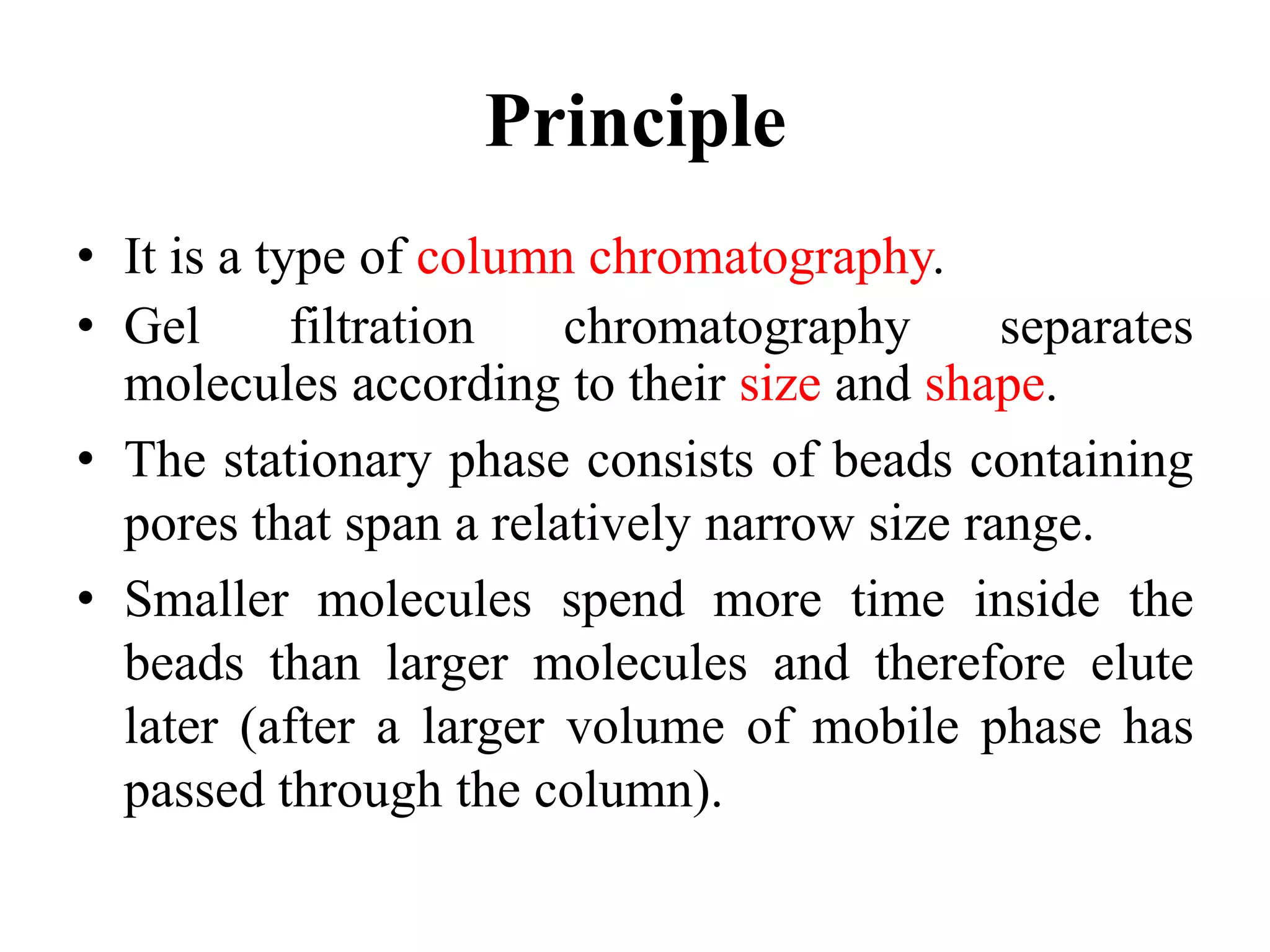 Gel exclusion chromatography | PDF