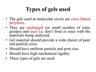 Gel exclusion chromatography | PDF