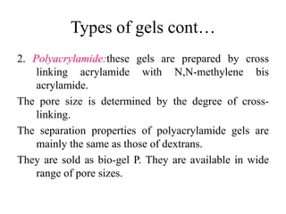 Gel exclusion chromatography | PDF